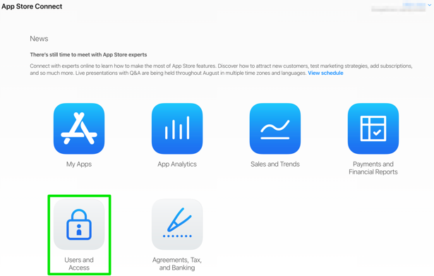 App Store Connect API (Published) App Store Connect API (Published)